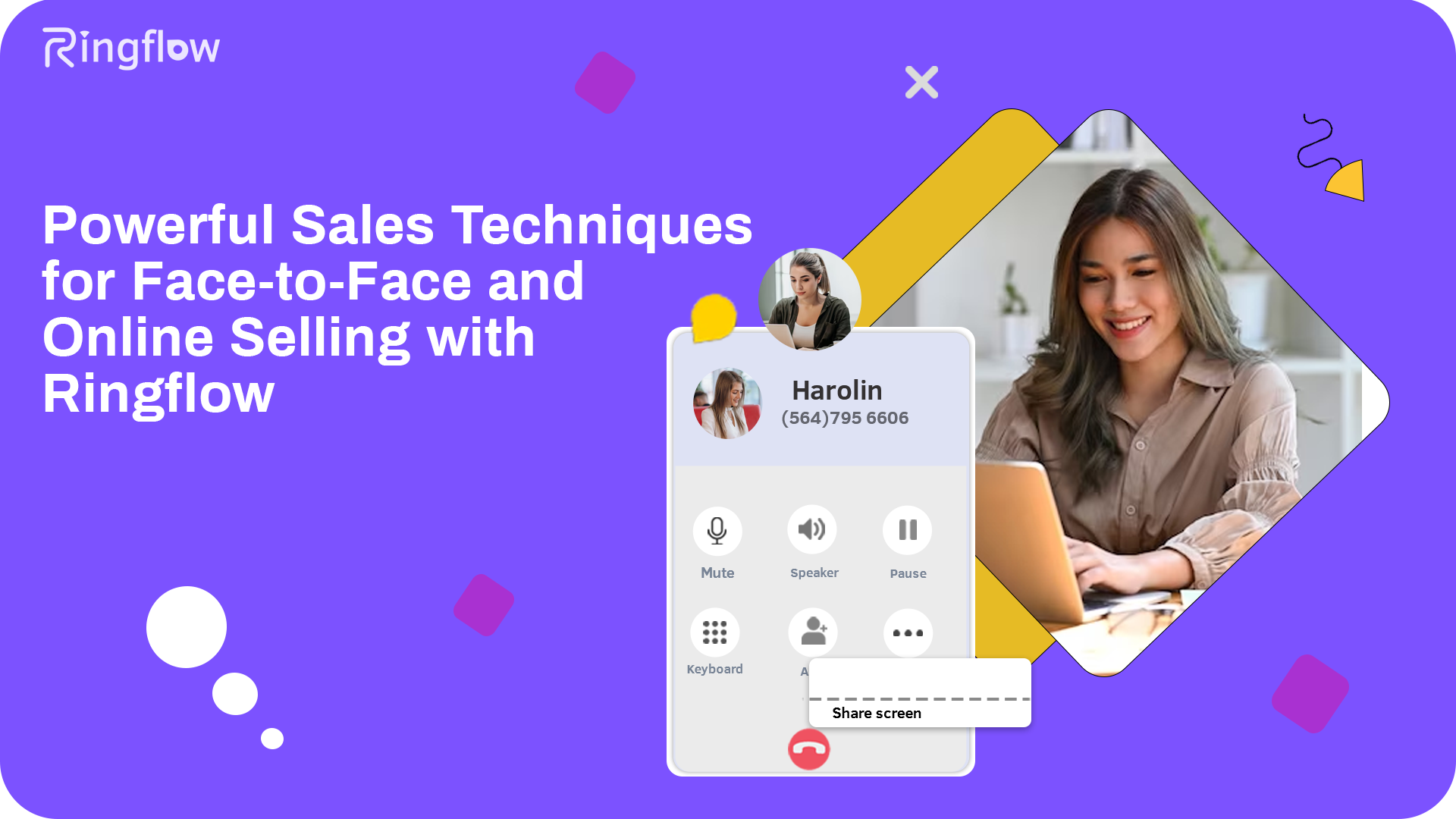Beherrschen Sie Face-to-Face- und Online-Verkaufstechniken mit Ringflow