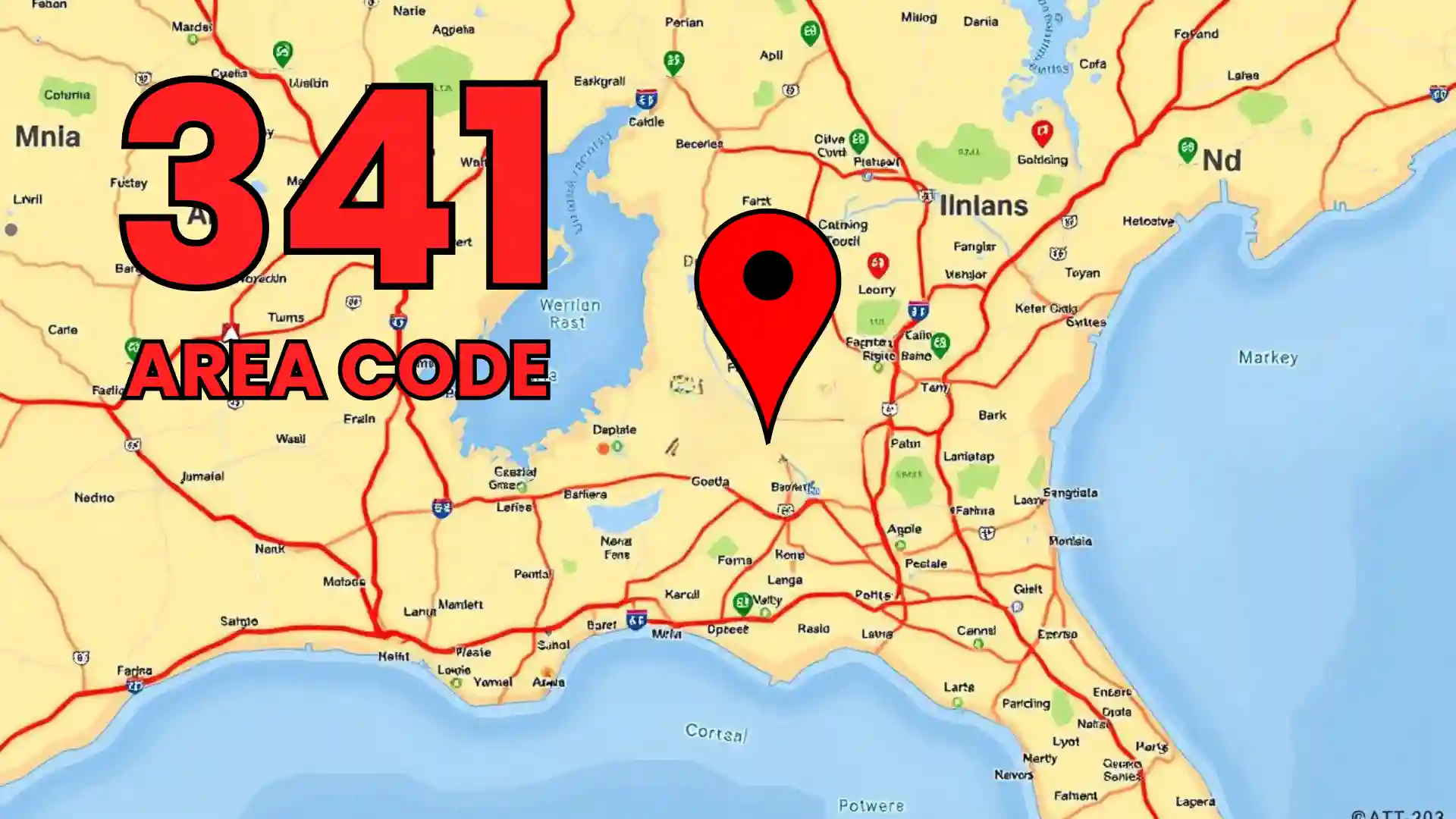 كل شيء عن رمز المنطقة 341: الموقع والفوائد والمزيد